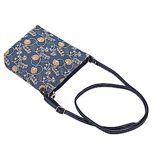 Signare Tapestry Small Crossbody Bag Sling Bag for Women with Jane Austen Design (SLING-AUST)
