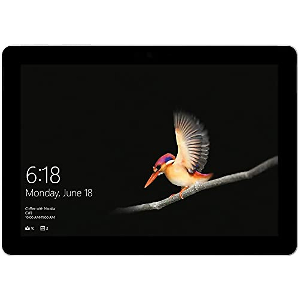 Microsoft 10.5 Multi-Touch Surface Go 2, Intel Core m3 8100Y, 8GB RAM, 128GB SSD, Intel UHD Graphics 615, Windows 10 Home in S Mode, Silver, QUQ-00001 (Renewed)