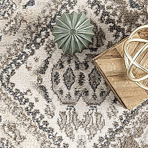 nuLOOM Becca Vintage Tile Area Rug, 6' 7" x 9', Beige