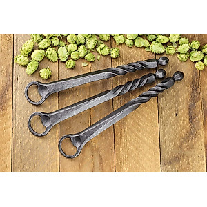 Bottle Opener - Black Dog Ironworks | Beer Opener, Hand Forged Iron Git for Men | Cool Gift for Him, Groomsmen, or Fathers Day | Legendary