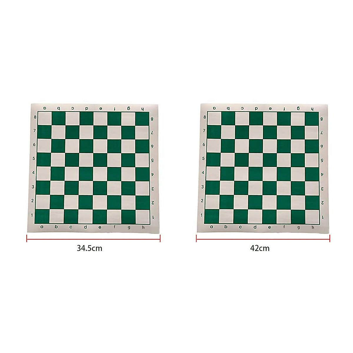 KASCLINO Tournament Chess Mat, PU Leather Tournament Roll Up Chess Board, Chess Rollable Chessboard, Lightweight & Non Slip, Chess Mat for Kids and Adults(Size:34.5cm)