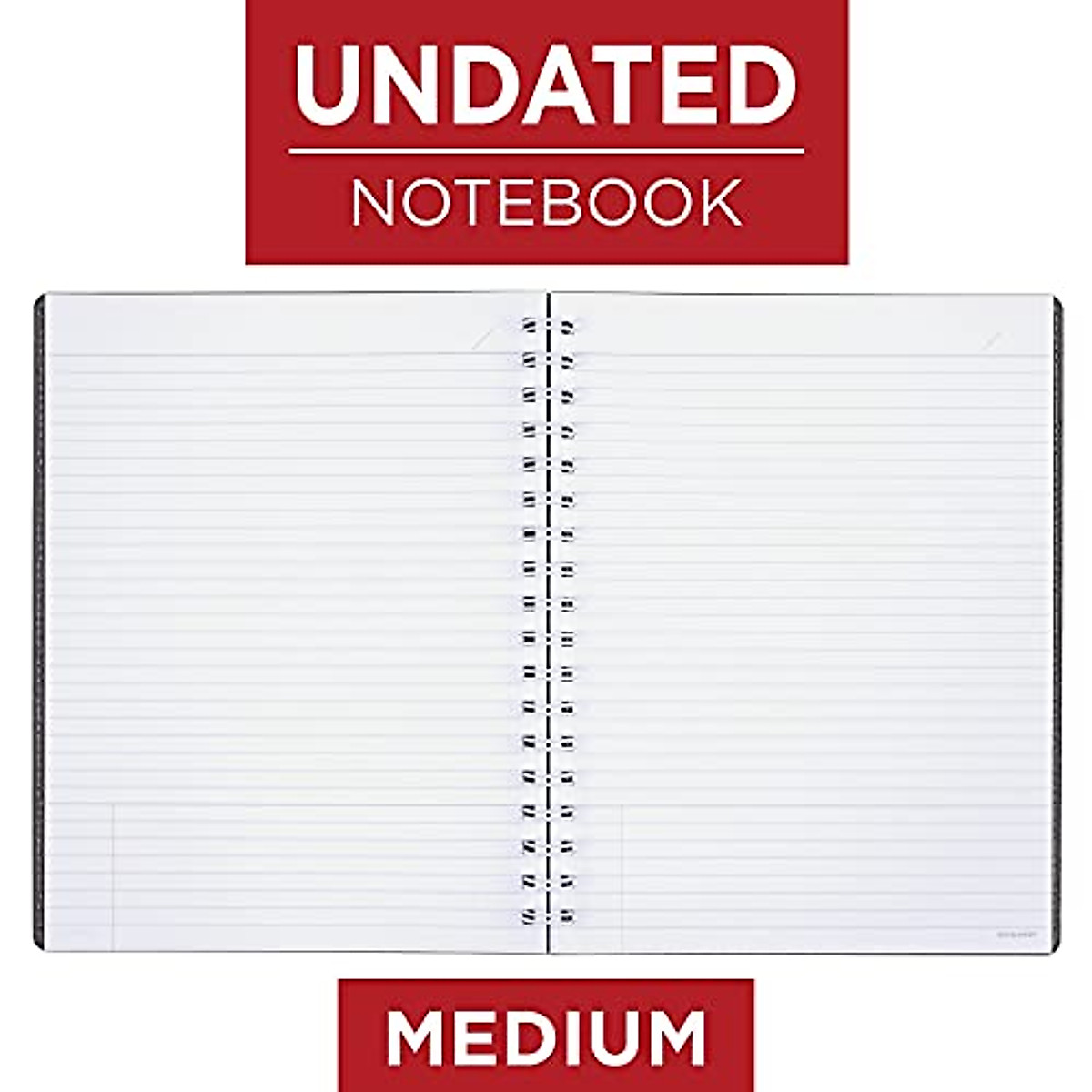 At-A-Glance Collection Gray Twin Wire Notebook