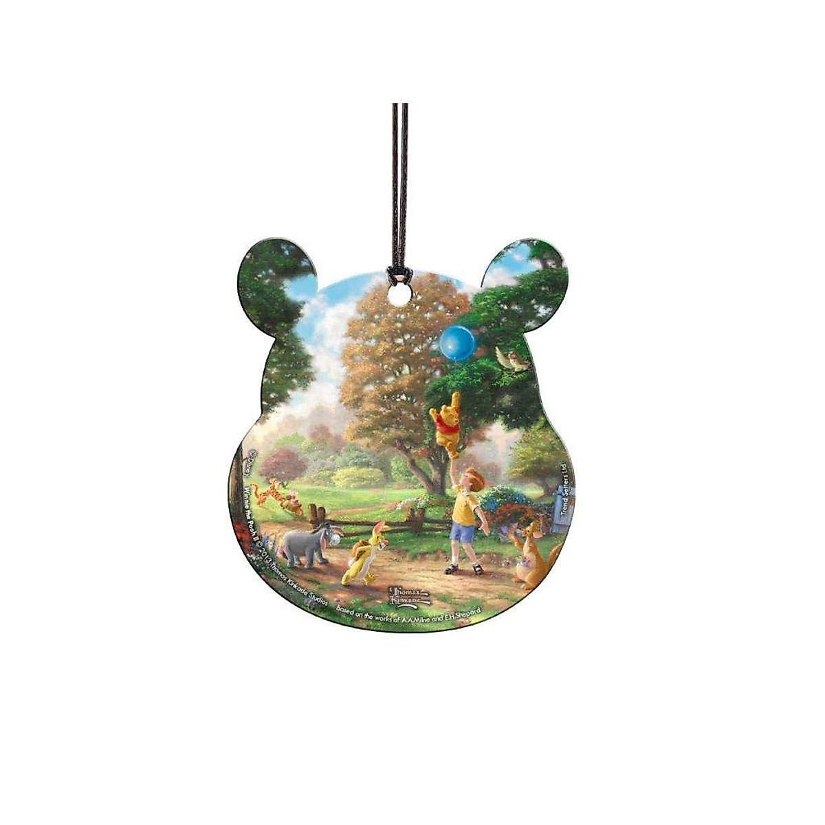 Disney - Winnie the Pooh - Tigger Christopher Robin Eeyore and Piglet – Pooh Shaped Hanging Acrylic Print Accessory – Thomas Kinkade Studios