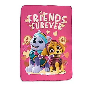 Paw Patrol Skye PP with Stars Pink Throw Blanket