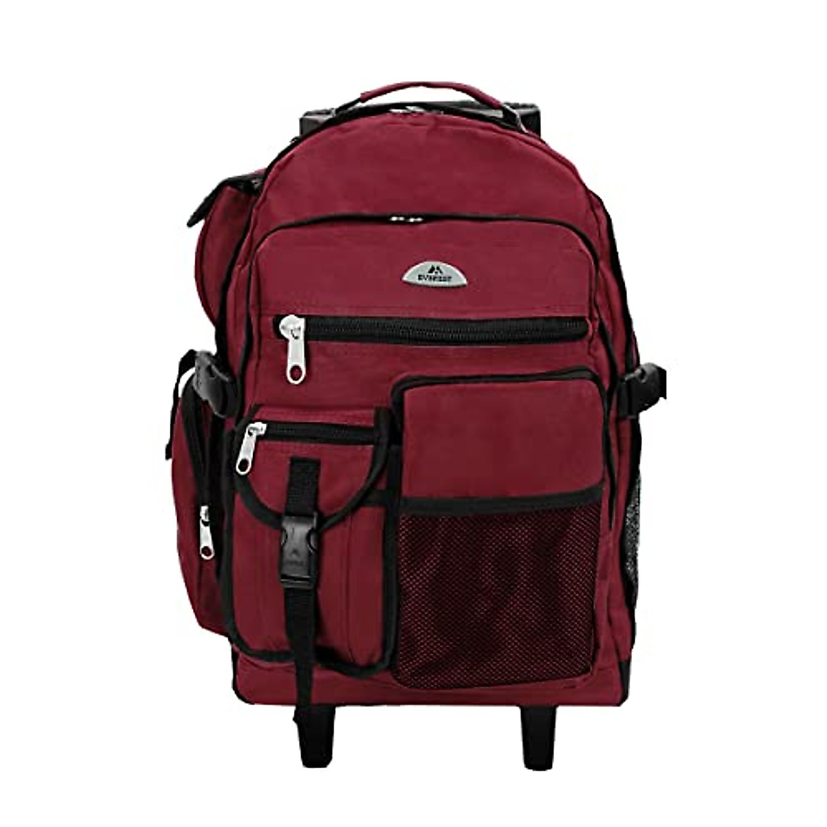 Everest Deluxe Wheeled Backpack, Burgundy, One Size,5045WH-BURG