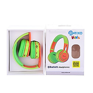 Contixo KB-2600 Kid Foldable Wireless Bluetooth Headphone Green