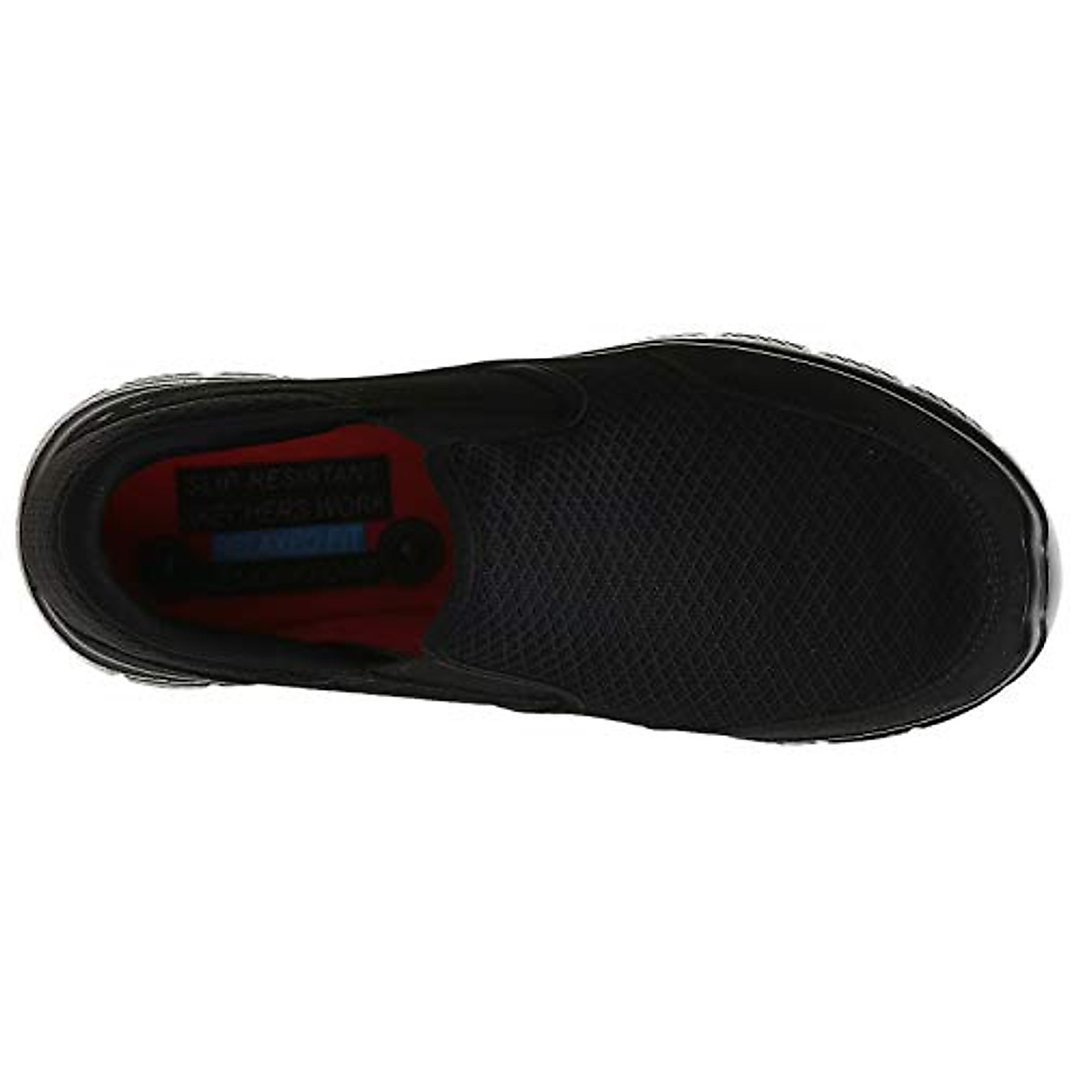 Skechers Men's Black Flex Advantage Slip Resistant Mcallen Slip On - 9.5 D(M) US