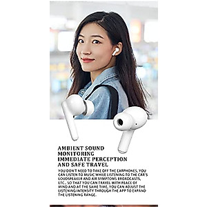 TRESDIN Jello2 Foxconn Made True Wireless Stereo Noise Cancelling Headset Bluetooth 5.0 Compatible with TV Smart Phone Laptop Wireless Charging IPX4 Waterproof Travel Mountaineering White