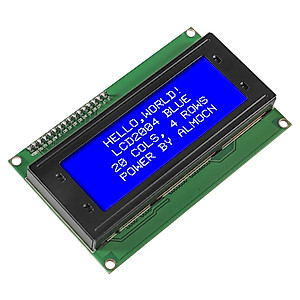 ALMOCN IIC I2C TWI Serial 2004 20x4 LCD Display Module with I2C Interface Adapter Blue Backlight for Arduino R3 MEGA2560(Blue)