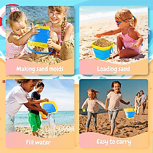 TOY Life Beach Toys for Kids Ages 4-8, Sand Toys for Toddlers 1-3, Beach Toys for Toddlers 1-3, Kids Beach Toys for Kids Ages 8-12, Sandbox Toys, Sand Castle Building Kit, Sand Toys for Kids Ages 4-8