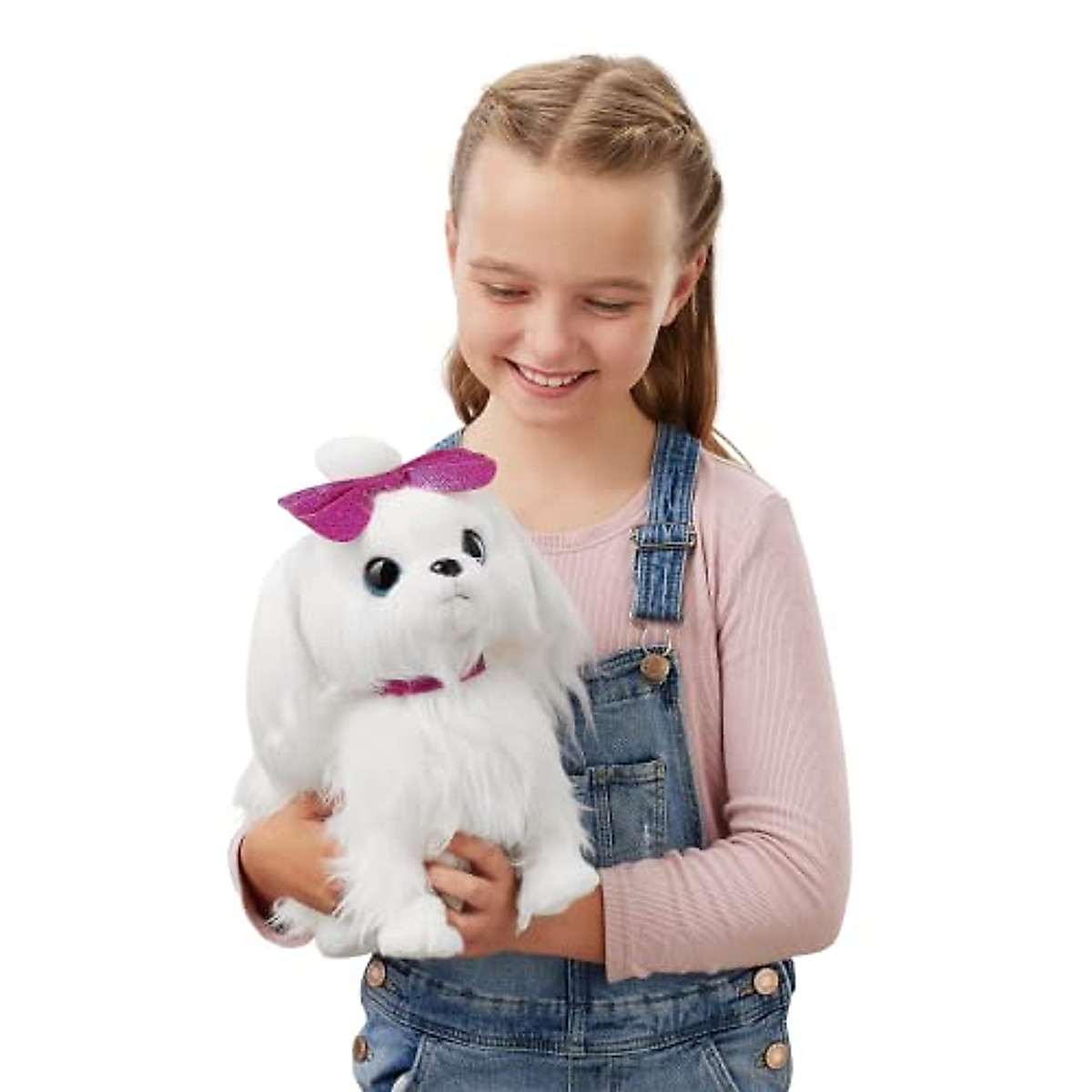 Pets Alive Lil' Paw The Walking Puppy by ZURU Interactive Dog That Walk, Waggle, and Barks, Interactive Plush Pet, Electronic Leash, Soft Toy for Kids and Girls