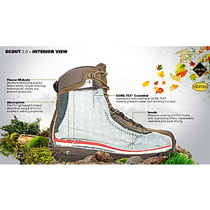 HAIX Scout 2.0 Hiking Boots, Medium Width, Long Lasting Durability Waterproof Hiking Shoes With Anti Slip Sole, Size 13