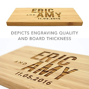 Andaz Press Large Bamboo Wood BBQ Cutting Board Gift, 17.75 x 11-inch, Nonna's Grill, 1-Pack, Laser Engraved Serving Chopping Board Christmas Birthday Chef Kitchen Ideas