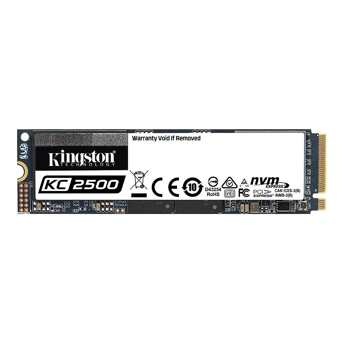 Kingston KC2500 500 GB Solid State Drive - M.2 2280 Internal - PCI Express NVMe (PCI Express NVMe 3.0 x4)