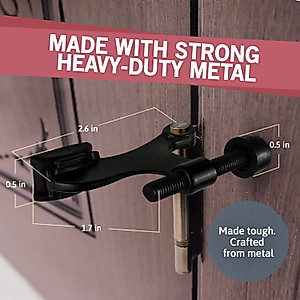 Jack N’ Drill Hinge Pin Door Stop (7 Pack) - Convenient Door Stopper for Door Hinges | Durable, Heavy Duty Metal Construction for Preventing Damaged Walls and Extra Door Security