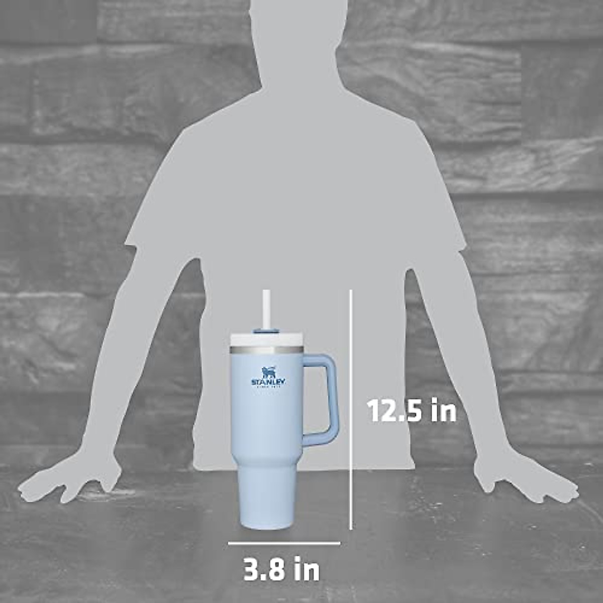 Stanley Adventure Quencher Travel Tumbler 40oz Chambray