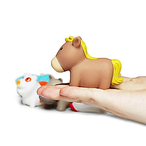 Bath Toys Floating Bath Farm Toys(8PCS),Baby Soft Bath Time Toys,Bathtub Learning Dogs Ducks Sheep Hen Pig Bath Toys and Bathroom Toys for Toddlers