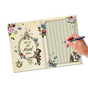 Alice in Wonderland Birthday Card Party Unbirthday Mad Hatter Tea Party Thank You