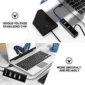 OSALADI USB Hub USB Hub USB Hub USB Hub USB Hub USB Cable High Speeds 4 Port USB 2. 0 Multi HUB Splitter Expansion Cable Adapter USB A Hub USB Cable USB Cable USB Cable USB Cable USB Cable