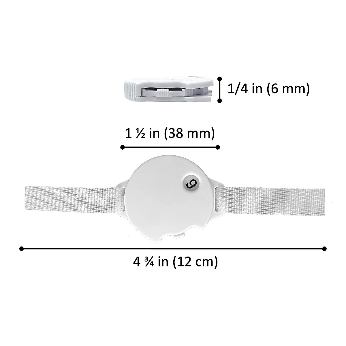 No Worry Sports Original Stroke Counter with Universal Golf Glove Fastener