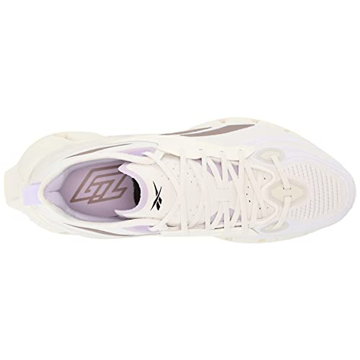 Reebok Women's Zig Kinetica 3.0 Sneaker, Chalk/Taupe/Purple Oasis, 6.5