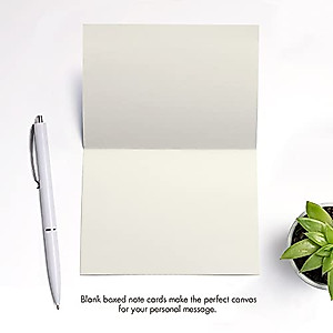 Designer Greetings Monogram Boxed Note Cards, Personalized Stationery Set (10 Count), Letter J