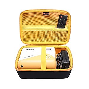 XANAD Mini Projector Case for AuKing or PVO 2023 2022 Upgraded 1080P Supported Outdoor Projector or ARTSEA 1080P Supported 4500L Portable Projector- Carrying Storage Bag