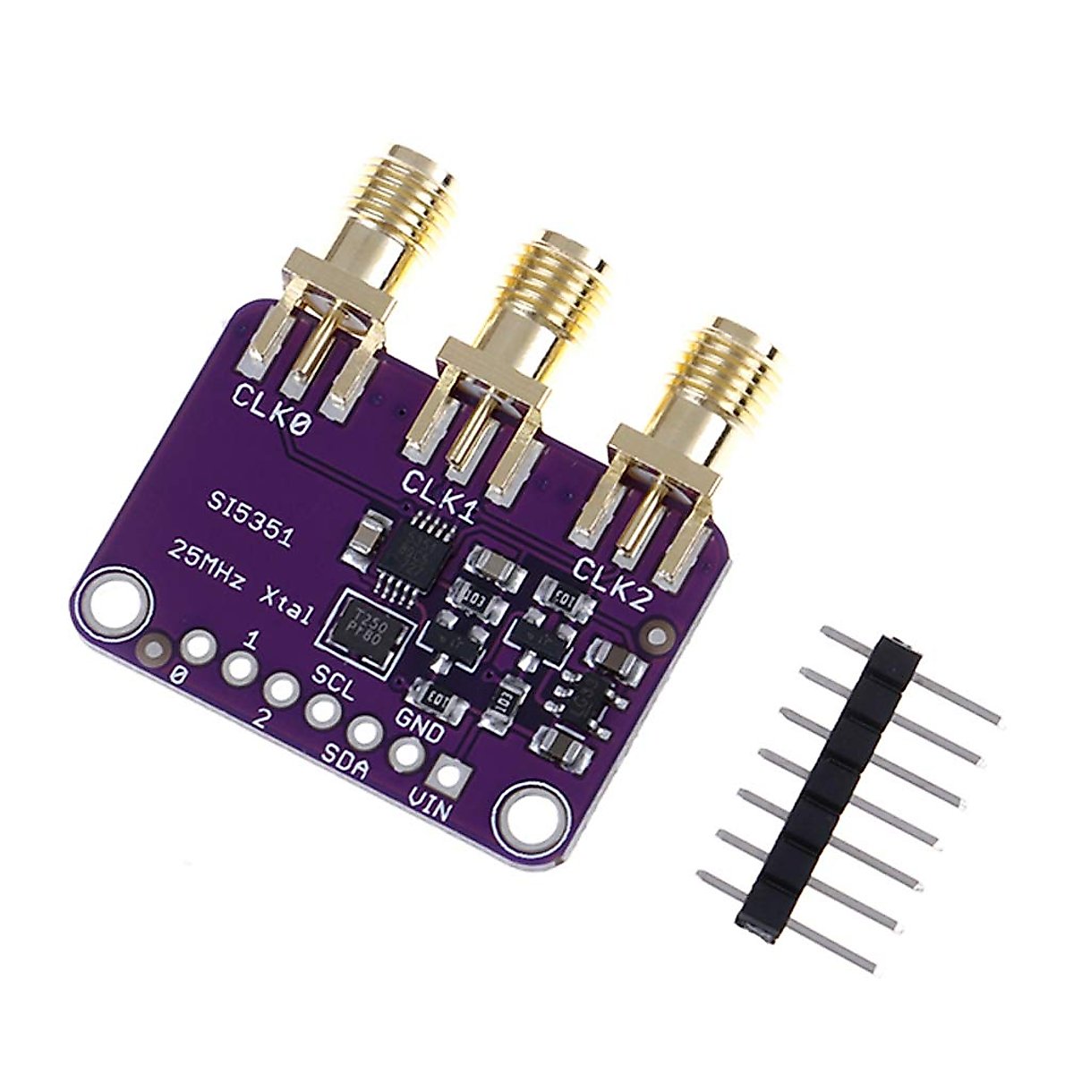 HiLetgo Si5351A I2C 25MHZ I2C High Frequency Signal Generator Breakout Board Square Wave Frequency Generator Signal Generator 8KHz to 160MHz 3-5VDC