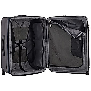 TUMI Alpha Short Trip Expandable 4-Wheeled Packing Case - Roller Bag for Short Trips & Weekend Getaways - Carry-On Luggage with 4 Spinner Wheels - Travel Suitcase for Men & Women - Navy/Grey