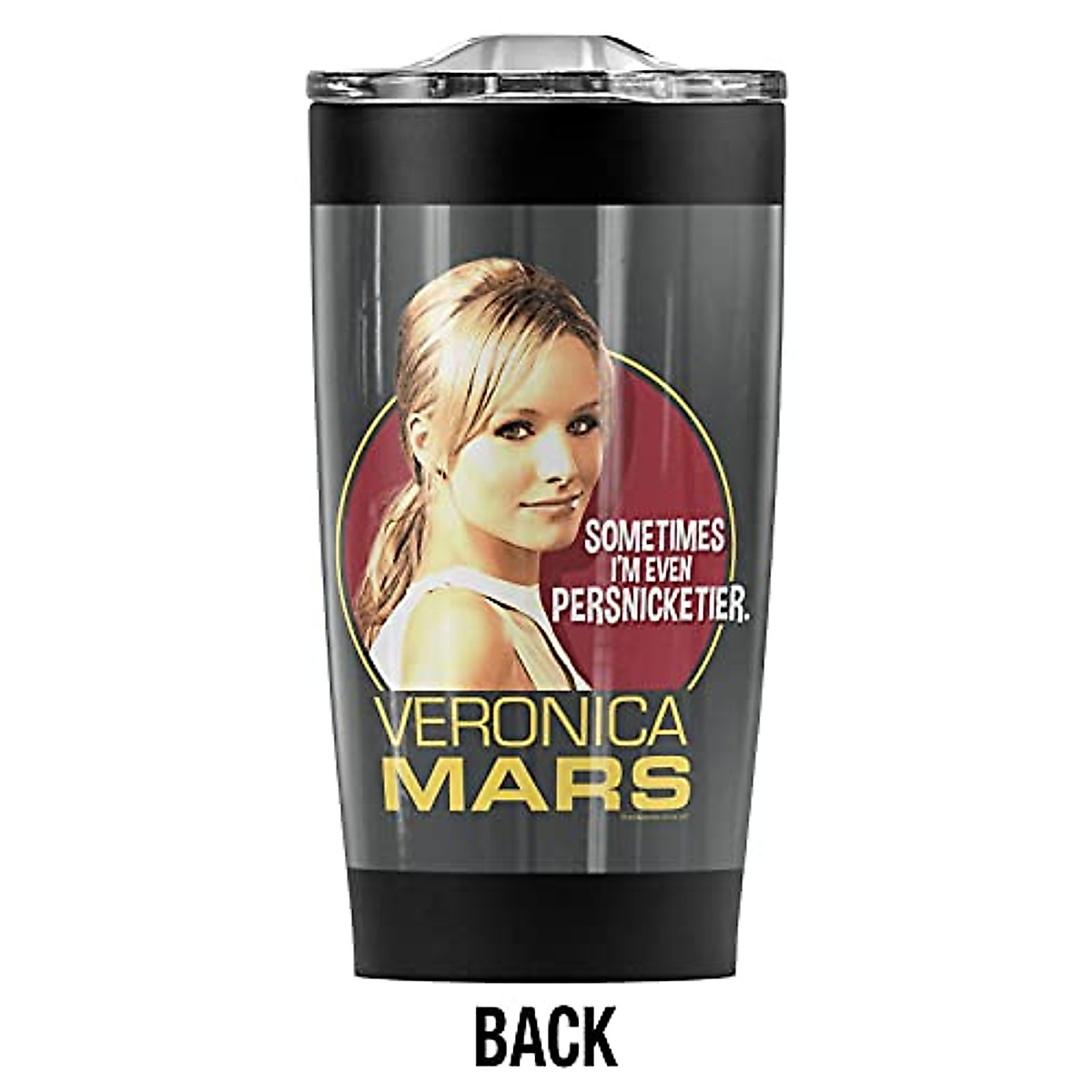 Logovision Veronica Mars Persnicketier Stainless Steel Tumbler 20 oz Coffee Travel Mug/Cup, Vacuum Insulated & Double Wall with Leakproof Sliding Lid | Great for Hot Drinks and Cold Beverages