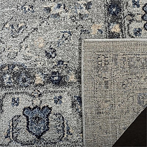 SAFAVIEH Charleston Collection Area Rug - 9' x 12', Grey & Dark Grey, Oriental Distressed Design, Non-Shedding & Easy Care, Ideal for High Traffic Areas in Living Room, Bedroom (CHL413F)