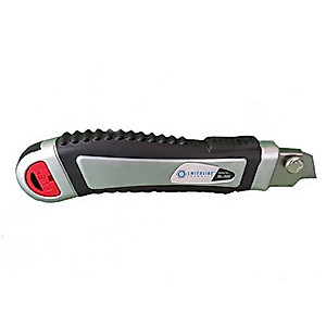 Smithline Heavy-Duty Professional Grade 25mm (1-inch) Large Utility Knife Retractable Razor Box Cutter Snap-off SK2 blades