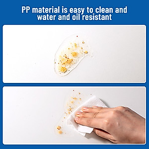 Frienda Set of 10 Wire Shelf Liner 18 x 48 Inch Heavy Duty Shelf Liners Packed Flat for Wire Shelving, Waterproof Non Adhesive Plastic Mat for Metal Rack Kitchen Shelves, Shoe Rack