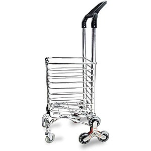 Shopping Trolley on Wheels Multi Function Shopping Cart Climbing Stairs with Adjustable Handle Tri-Wheel Household Vans Lightweight Collapsible Large Capacity Storage Hand Trucks,