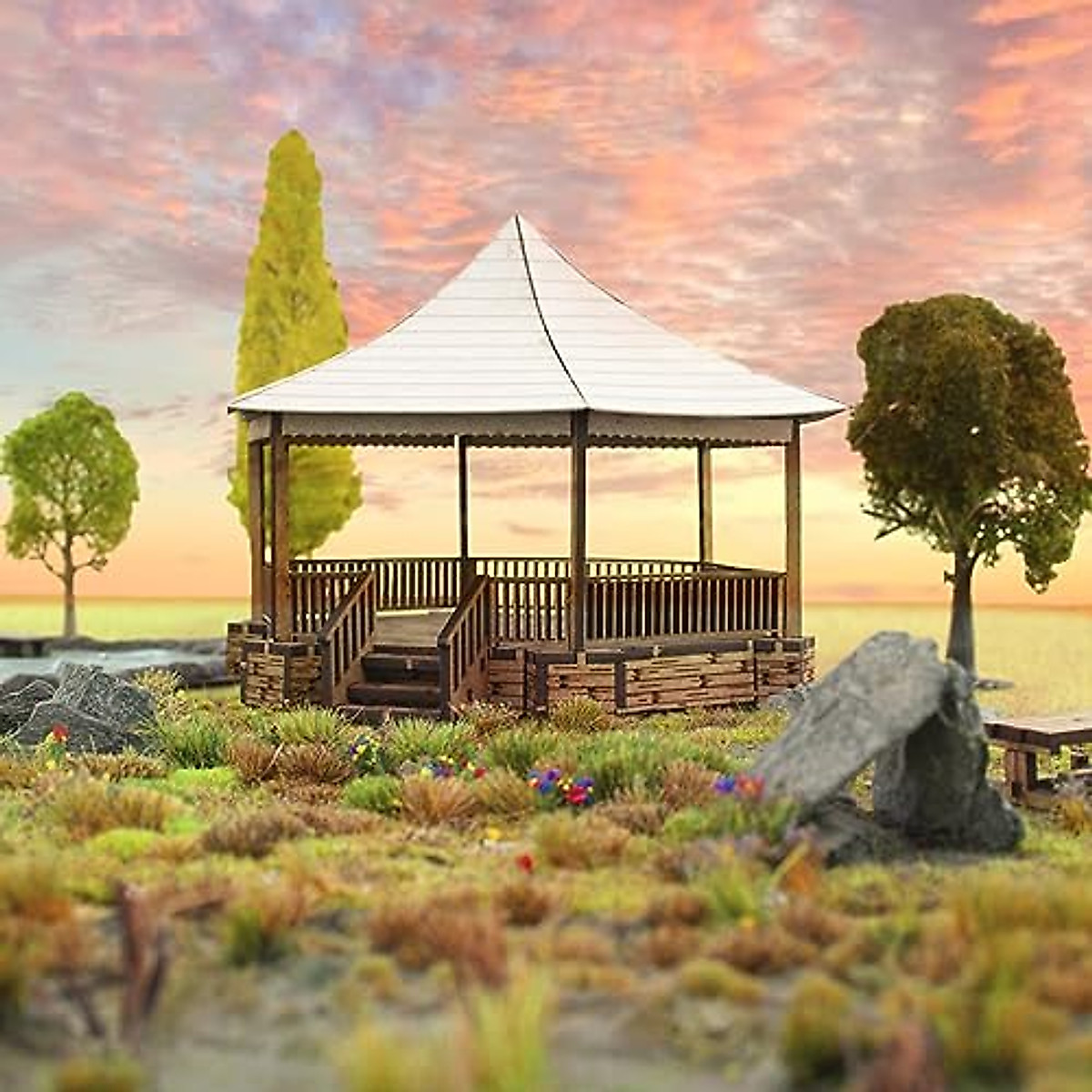 War World Scenics Self Adhesive Static Grass Tufts x 100 – Dead, 6mm – Model Railway Wargame Scenery Railroad Modelling Diorama Miniature Hobby Tabletop