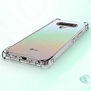 Osophter for LG Stylo 6 Case Clear Transparent Reinforced Corners TPU Shock-Absorption Flexible Cell Phone Cover for LG Stylo 6(Clear)