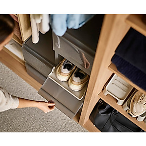 Joseph Joseph ShoeCase Premium Shoe & Sneaker Storage Box Organizer with Slide-Out Shoe Tray, 6 Pack