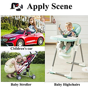 Universal Child Seat Toddler Harness Clip Fixed Lock Buckle 5 Point Adjustable Strap Locking Buckle Clip for Stroller High Chair Pram Buggy Kid Pushchair