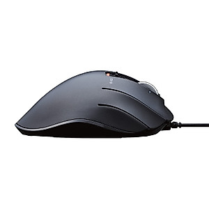 ELECOM EX-G Trackball Mouse, Wired, Thumb Control, Ergonomic Design, Functional 4-Buttons with Smooth Tracking, 32mm Gray Ball, Windows11, macOS (M-XT2URBK)