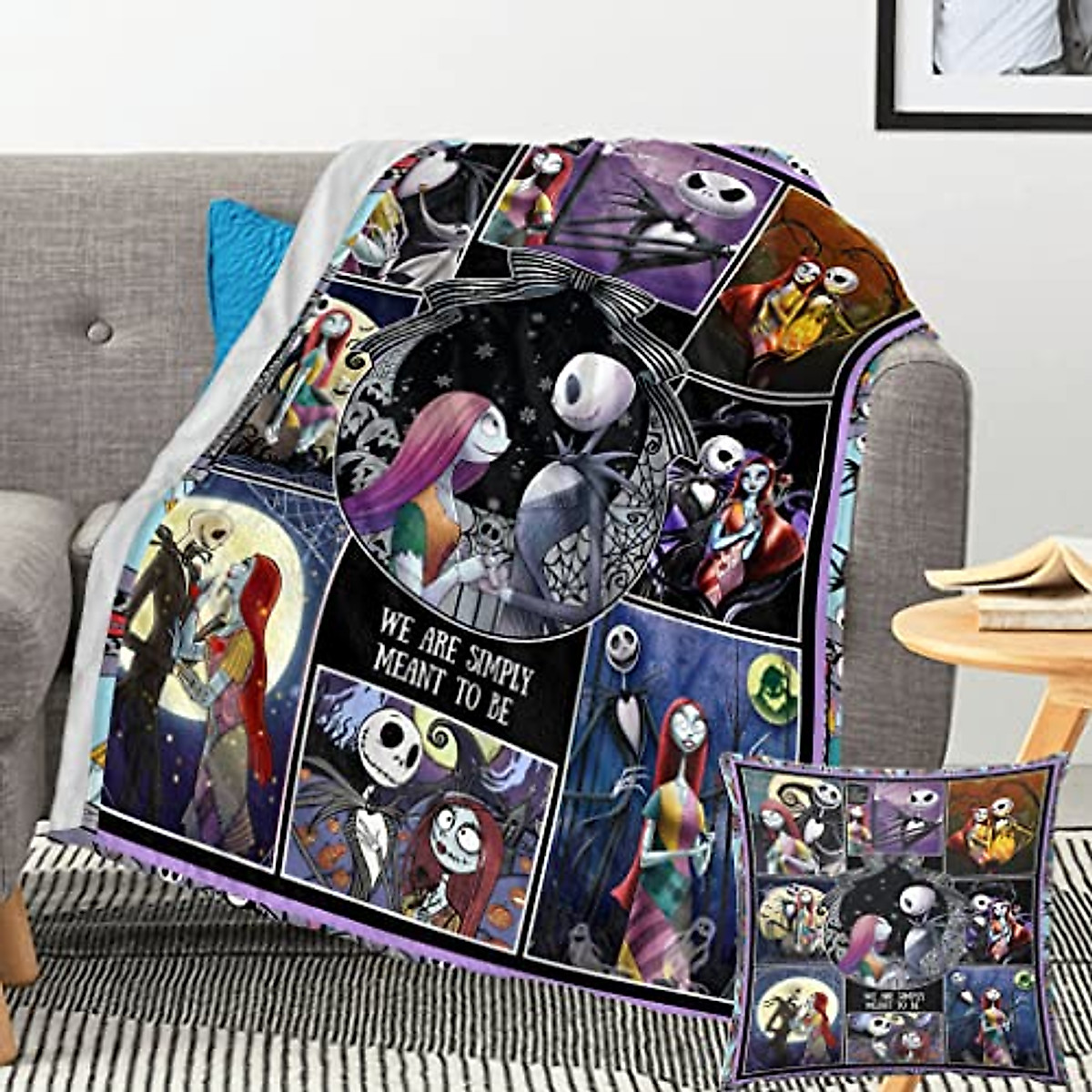 Super Soft Blanket Cooling Blanket Blankets & Throws Flannel Throw Blankets Picnic Blankets for Bedroom Travel Sofa with 18''x18 Pillowcase