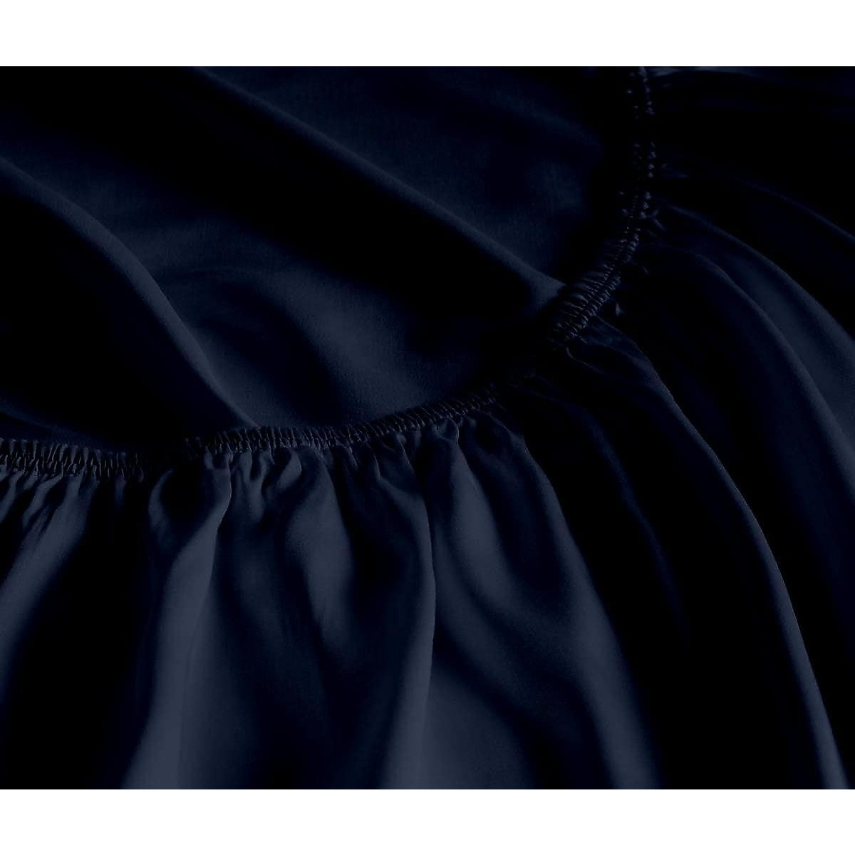 Cottingon Twin Sheets Kids, Twin Bedding Sets, Soft Twin Sheets 4 Pcs, 100% Brushed Microfiber Twin Sheets to fit Upto 15" Deep Twin Mattress (Navy)