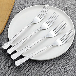 Xeabia 12 Pieces Stainless Steel Dinner Forks, Stainless Steel Table Forks