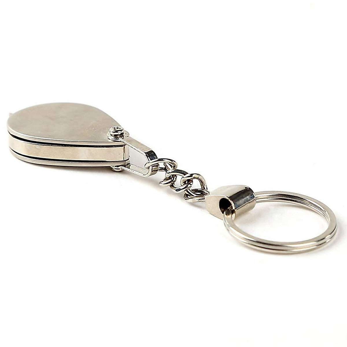 ARTIBETTER Magnifying Glass Keychain 10x Handheld Pocket Magnifier Small Folding Hand Held Magnifier for Reading Coins Hobby Travel