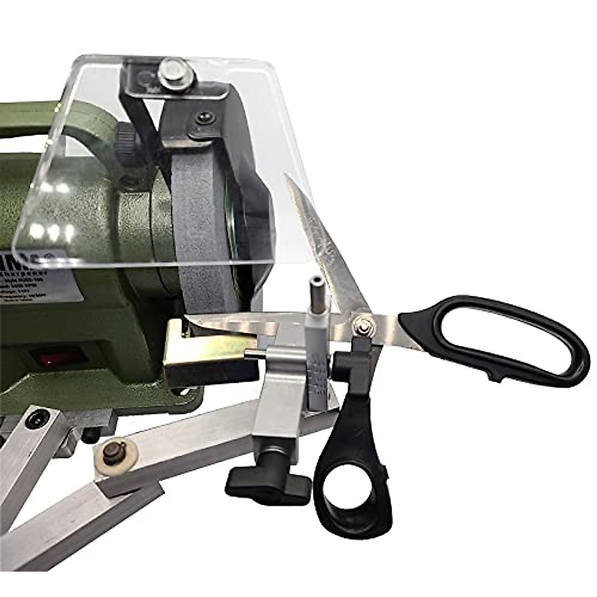 Ultima Scissor Sharpener - Benchtop Grinder & Polisher with Convexing Clamp for Prossional Quality Scissor & Shear Sharpening