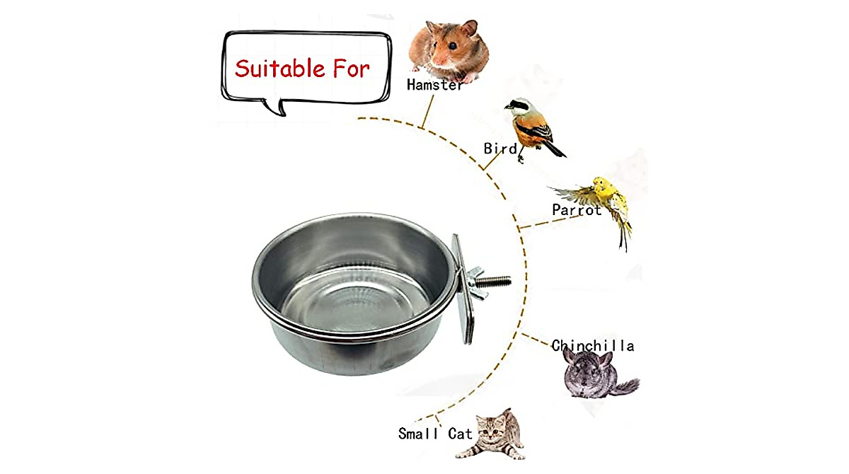 Durable Bird Feeding Dish Cups - Tfwadmx 2 Pack