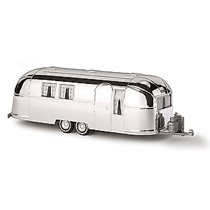 Busch 44982 Airstream Trailer 1958 Silver HO Scale Model , White
