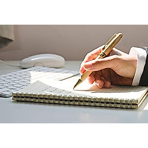 Ballpoint Pens - Handcrafted Twist to Open Wooden Ball Pen and Luxurious Smooth Writing Classic Executive Business Elegant Signature Gel Pen with Cap, Set of 2 in Luxury Wooden Gift Box by Leporem