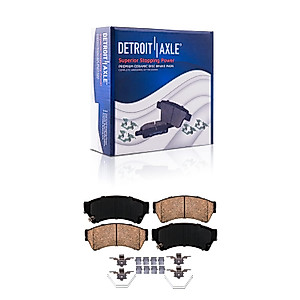 Detroit Axle - Front Brake Kit for Ford Fusion Mazda 6 Lincoln MKZ Zephyr Mercury Milan Disc Brake Rotors Ceramic Brakes Pads Replacement Brake Kit