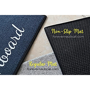Welcome Aboard Boat Mat, Remove Shoes Boat Mat, Custom Nautical Gift, Lake House, Coastal Decor, Non Slip Personalized Anchor Yacth Rug, Doormat Beach House Anti Slip Mat