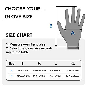 Schwer 8 Pairs Cut Resistant Work Gloves, ANSI A3 Cut Proof Working Gloves with Grip on Palm, for Men & Women, Ideal for General Purpose, Assembly, Auto Repairing (Black, Large)